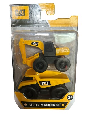Little Machines 2 Pack Dump Truck & Excavator Plastic | eBay