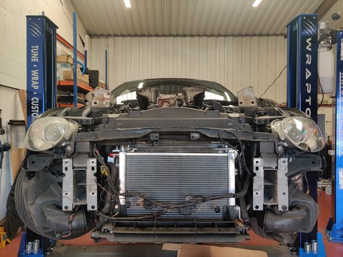 Jaguar supercharger charge cooler radiator 5.0 V8 XK XFR XJ, V6 V8 F ...