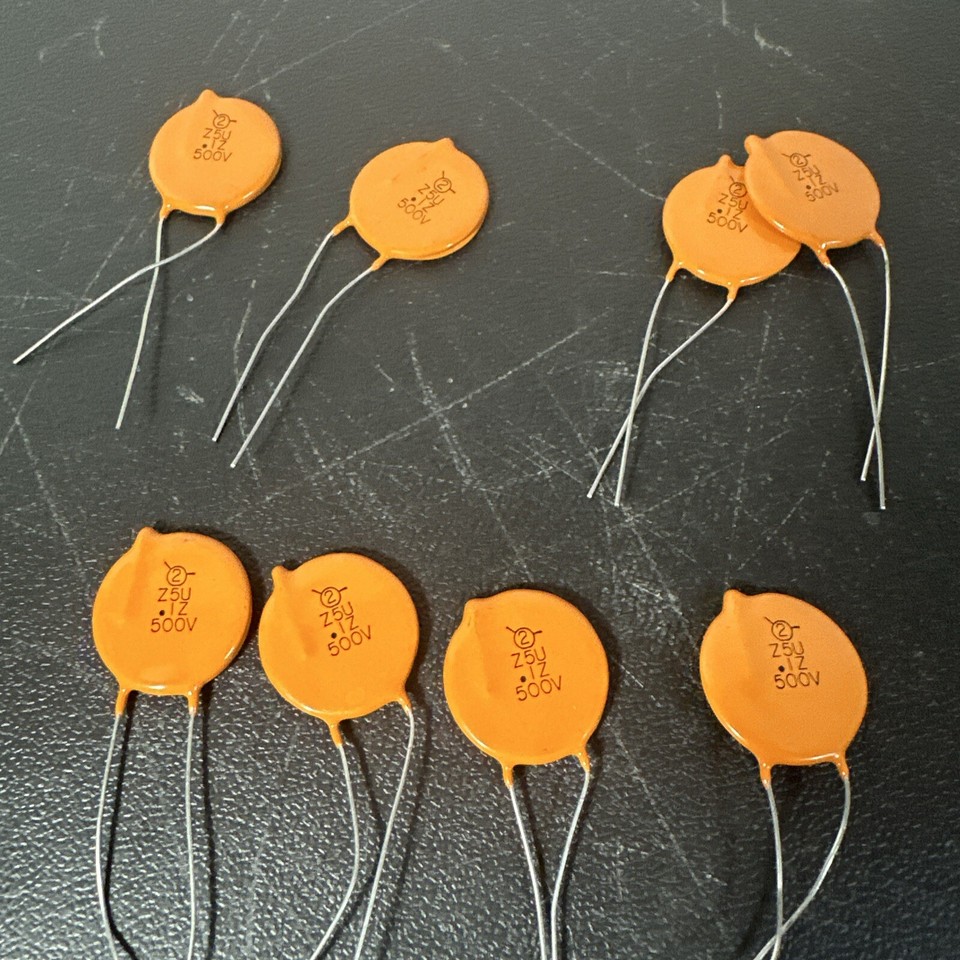 8 PCS SPRAGUE Z5U .01uF 500V CERAMIC DISC CAPACITOR | eBay