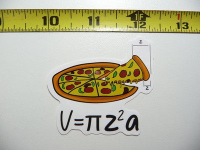 MATH PIZZA PIE DECAL STICKER TEACHER STUDENT SCHOOL COLLEGE | eBay