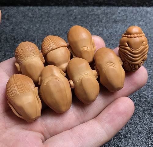 Olivary Nucleus Nut Hand Carved Arhat Bracelet Bead Buddhism Zen Decor ...