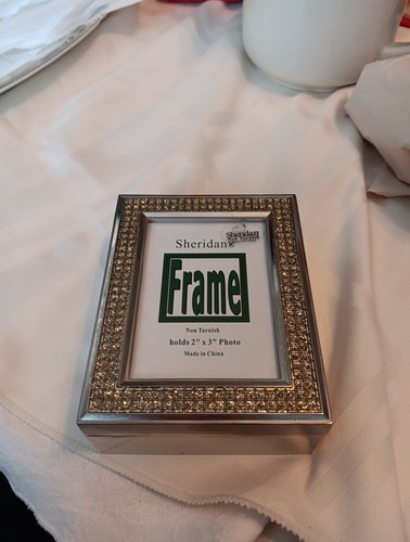Sheridan Frame Box Gold W/ Rhinestones 2x3 | eBay