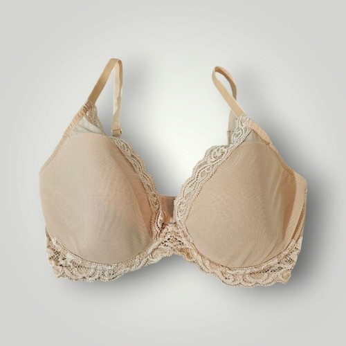 NATORI Bra Womens 34DD Beige Lace Underwire Lightly Padded Brassiere ...