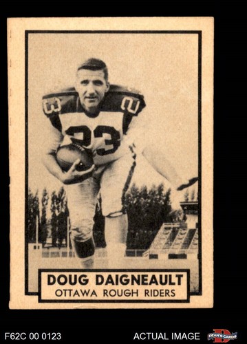 1962 Topps CFL #98 Doug Daigneault Ottawa Rough Riders 4 - VG/EX | eBay