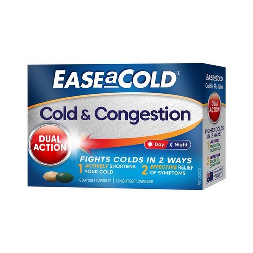 Ease a Cold Cold & Congestion Day & Night 30 Capsules 9314807021207| eBay
