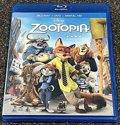 Zootopia Blu-Ray/DVD Combo (2016) - FULLY TESTED with FREE SHIPPING ...