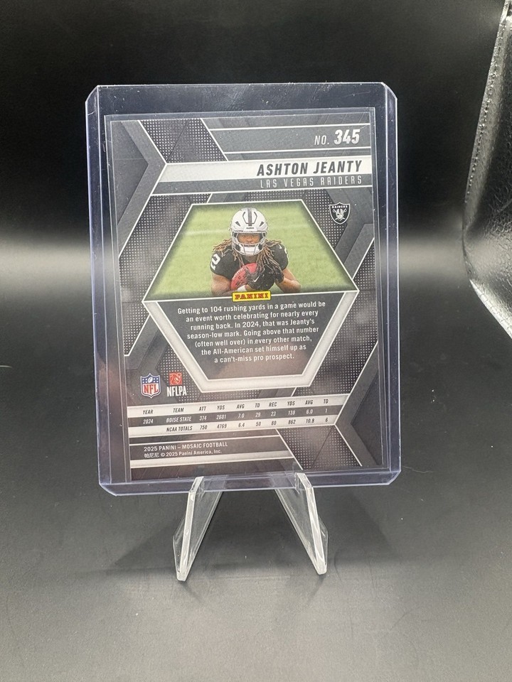 2025 Panini Mosaic Football - #345 Ashton Jeanty Rookie Card - Raiders ...