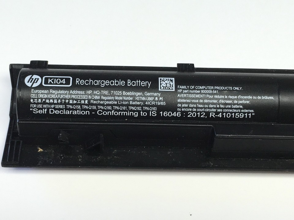 OEM HP Pavilion 17-G 17T-G Battery 14.8V 2620mAh 41.4Wh HSTNN-UB6P ...