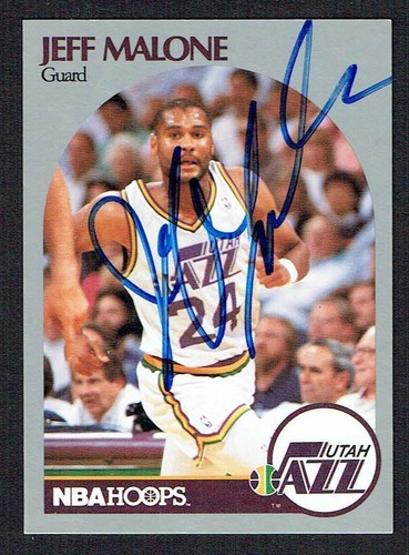 Jeff Malone signed autograph auto 1990 Hoops Basketball Trading Card | eBay