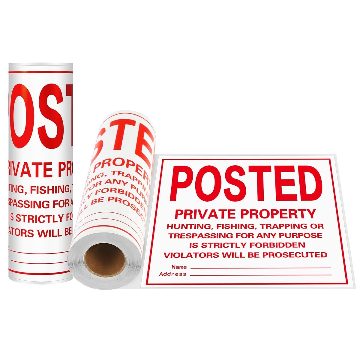 Private Property Signs Paper