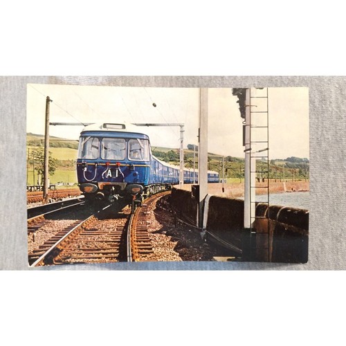 British Electric Glasgow Suburban Blue Train Craigendoran Postcard | eBay