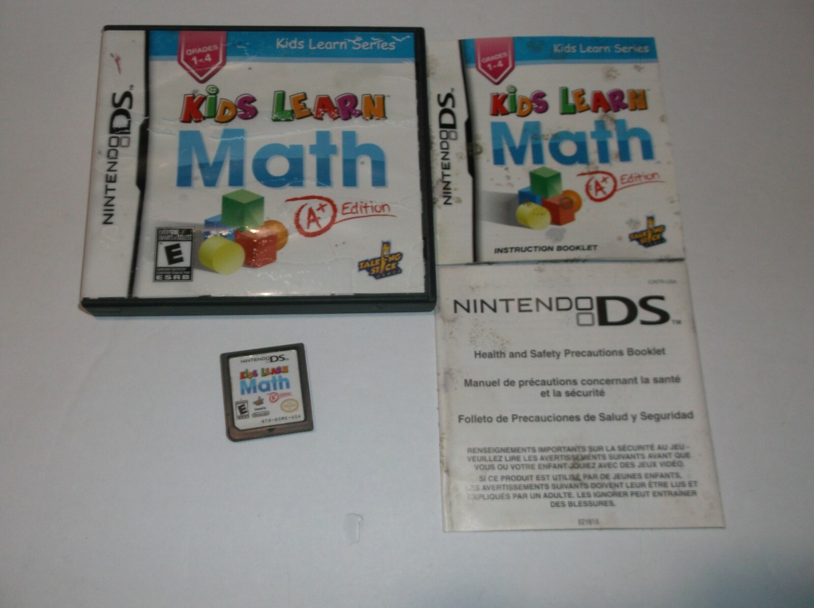 Kids Learn Math -- A+ Edition (Nintendo DS, 2011) COMPLETE w/ Manual ...