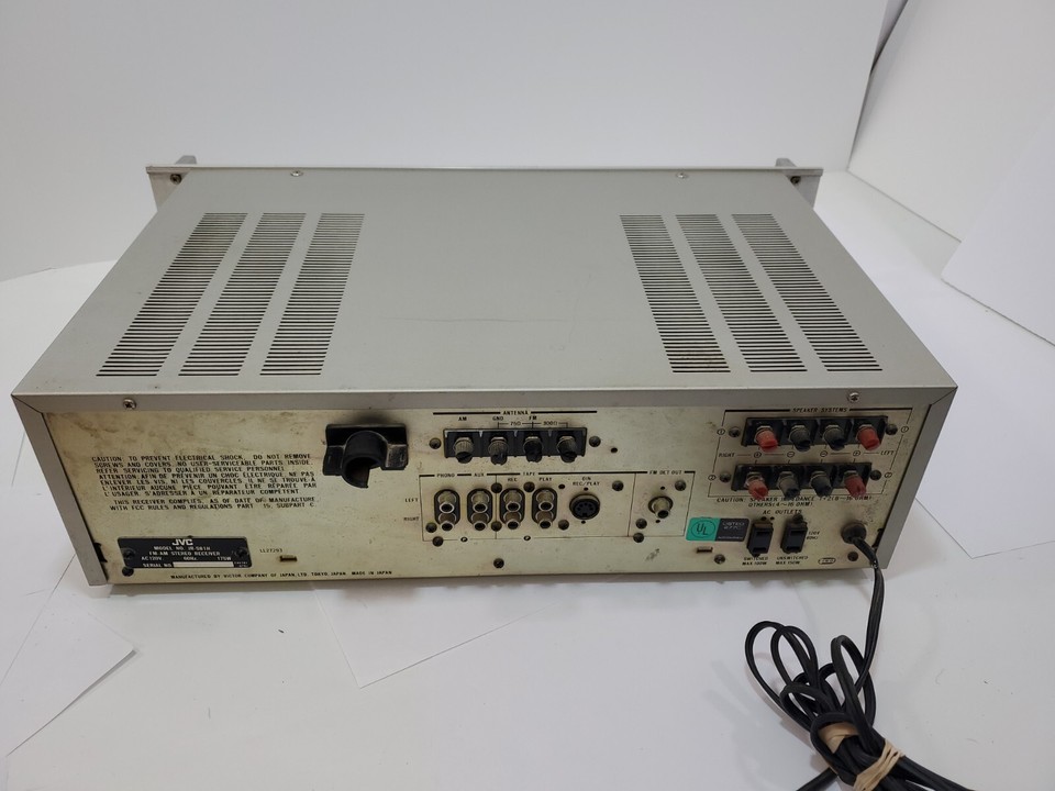 JVC Model JR-S81H Vintage 1977 Stereo Receiver Big Face Silver Tested N ...