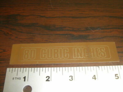 Harley 80 Cubic Inch Decal Shovelhead Brown Saddlebag Sticker FLH ...
