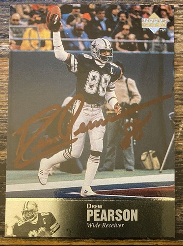 DREW PEARSON Signed Hall of Fame Autograph Cowboys HOF 21 AUTO! #88 ...