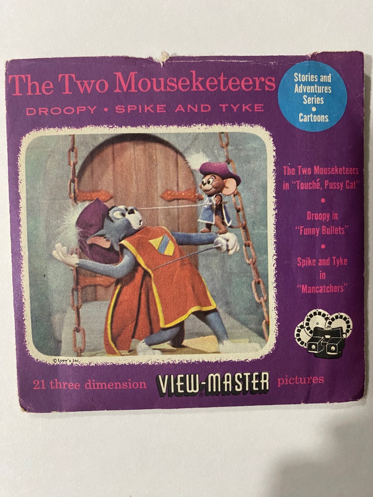 View Master Reels "Tom & Jerry" packet Droopy Spike & Tyke plus Woody ...