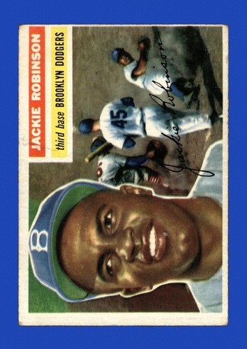 1956 Topps Set-Break # 30 Jackie Robinson VG-VGEX (marked) (crease ...