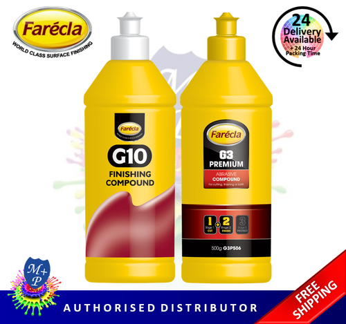 Farecla G3 Premium Abrasive Compound 500g & G10 Finishing Compound ...
