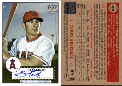 2006 Topps '52 Signatures #JM Jeff Mathis F EXCH - NM-MT | eBay