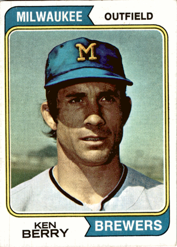 1974 Topps #163 Ken Berry Milwaukee Brewers | eBay