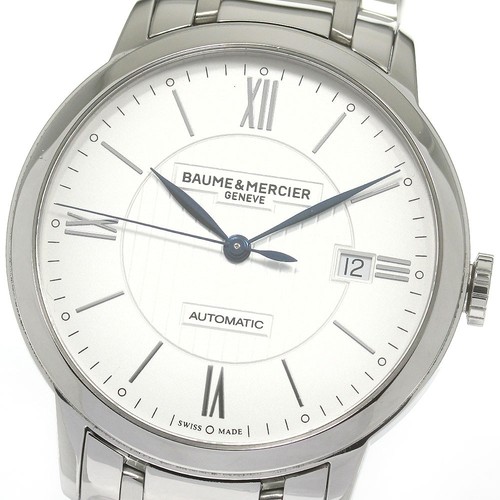 Baume Mercier Classima Date 65773 Automatic SS Silver Dial 40mm Grade A ...