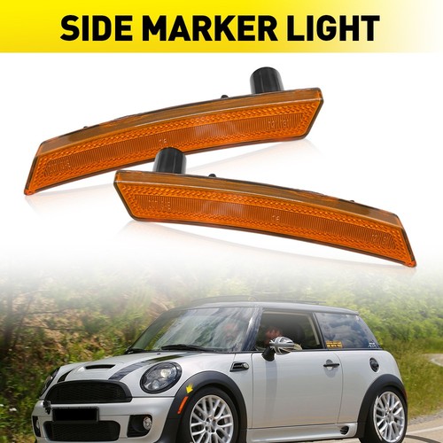 2x Front Side Marker Lens Lights Cover For 07-16 MINI R55 R56 R57 R58 ...