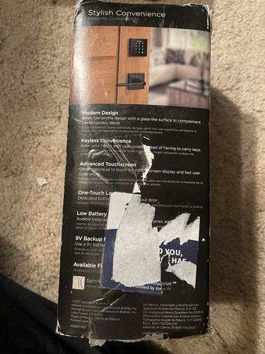 Kwikset Smart Electronic Deadbolt Lock Obsidian Touchscreen 954-OBN ...