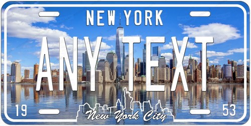 New York City Manhattan License Plate Novelty for Auto ATV Bike ...
