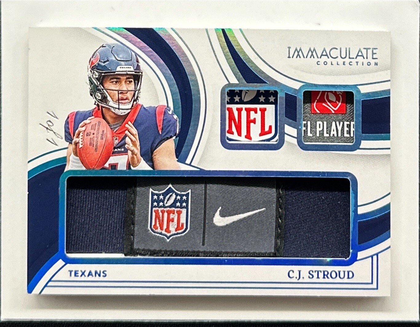 2023 Immaculate CJ Stroud Rookie Reserve NFL Shield Laundry Tag RC ...