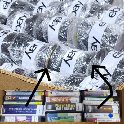Lot Of 400+ AudioBooks CDs- DISCS ONLY Assorted 45-50 Completed Read ...