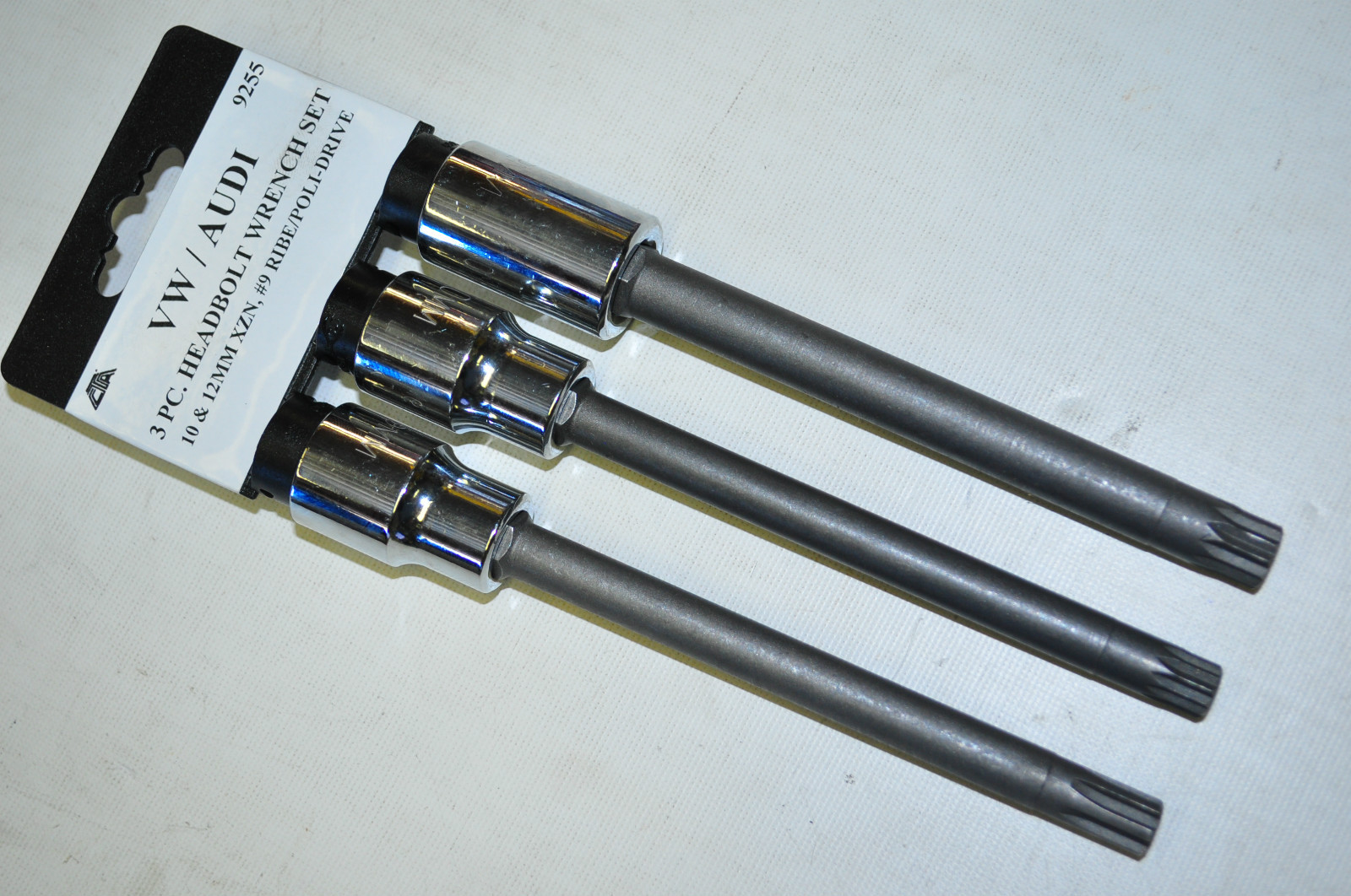 VW 3 PCS HEAD BOLT SOCKET WRENCH 10,12,MM,XZN & #9 RIBE POLI-DR 155MM 1 ...