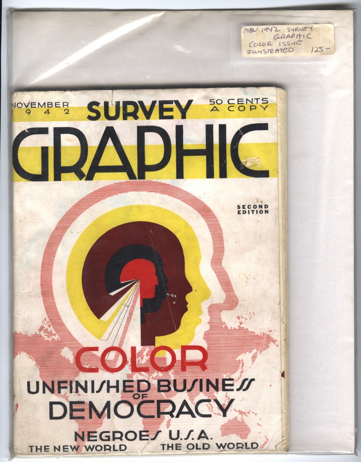 Rare Original VTG 1942 Survey Graphic Unfinished Business Of Democracy ...