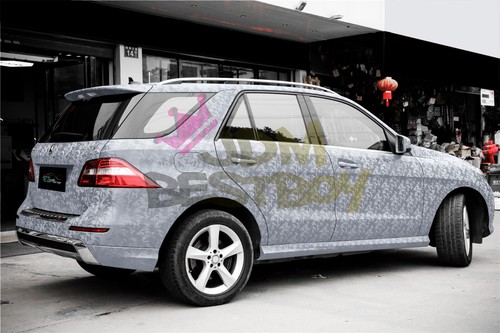 Camouflage Shadow Gray Camo Pattern Car Vinyl Wrap Decal Sticker Sheet ...