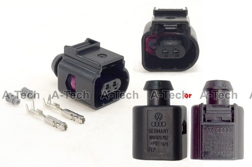 OE TE VW AUDI PORSCHE Golf Skoda 2 Port Pigtail Plug Housing Connector ...