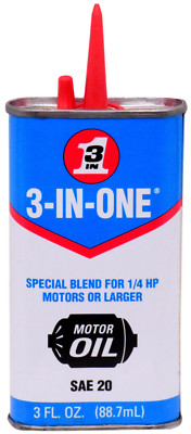 WD-40....3-In-One SAE 20 Motor Oil 1/4 HP Motors Or Larger 3 oz. (Metal ...