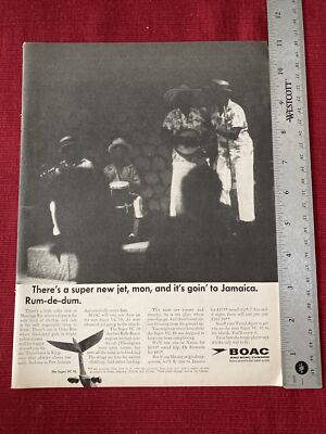 British Overseas Airways Corp. BOAC Flies To Jamaica 1966 Ad - Great To ...
