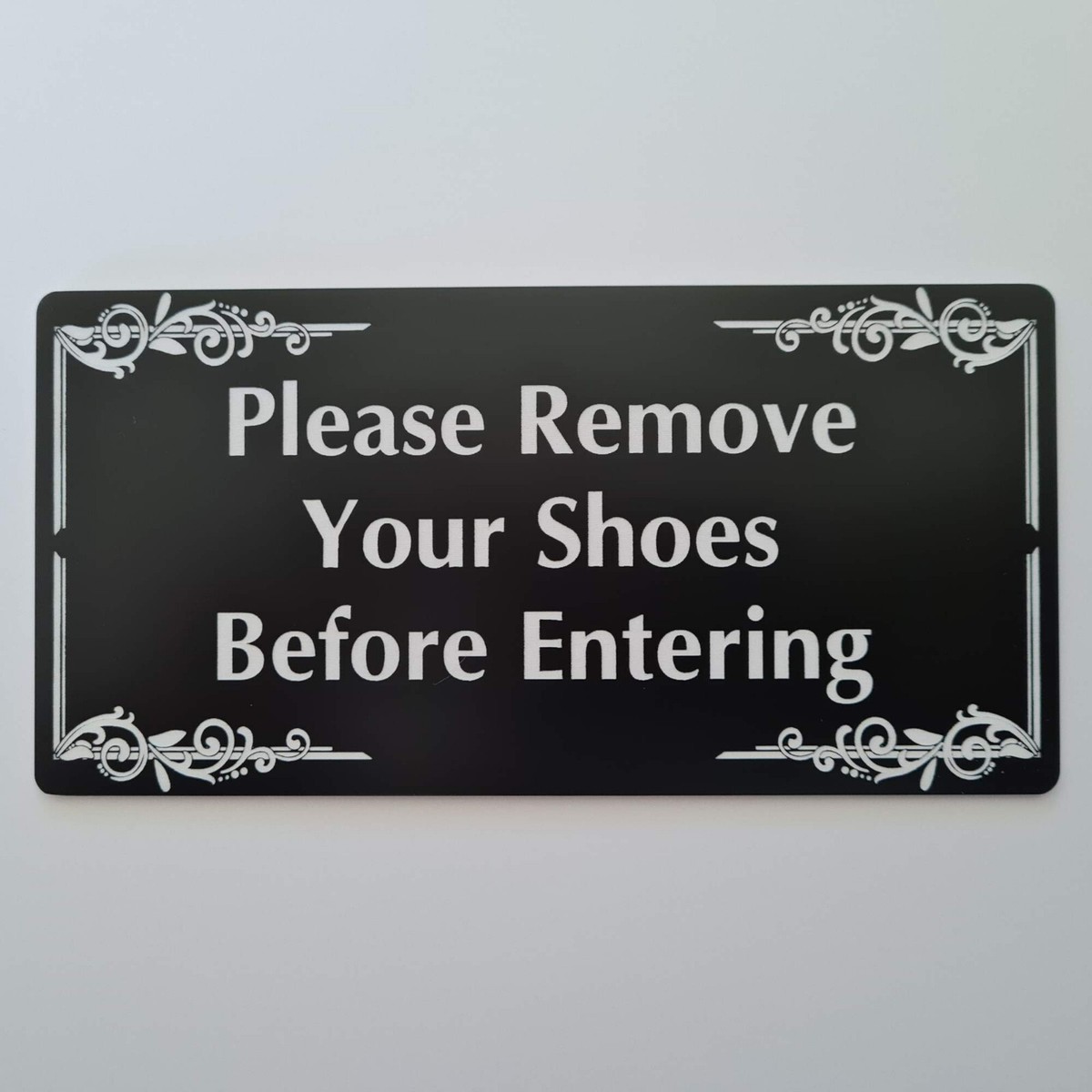 Please Remove Your Shoes Sign Please Remove Your Shoes 5x10 Hanging
