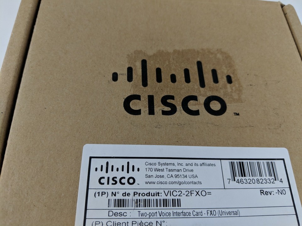 NEW SEALED Cisco VIC2-2FXO - 2 Port Voice Interface Card 746320061047| eBay