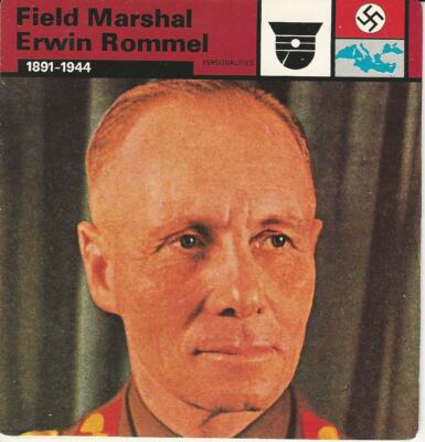1977 Edito-Service, World War II, #07.19 Field Marshal Erwin Rommel | eBay
