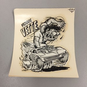 Collectible Vintage Rat Fink Ed Roth Vicious Vette Water Slide Decal | eBay