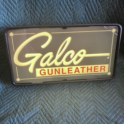 Vintage Galco Gun Leather Dealer Advertising Electric Store Display ...