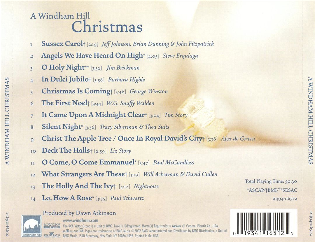 VARIOUS ARTISTS WINDHAM HILL CHRISTMAS NEW CD 19341165125| eBay