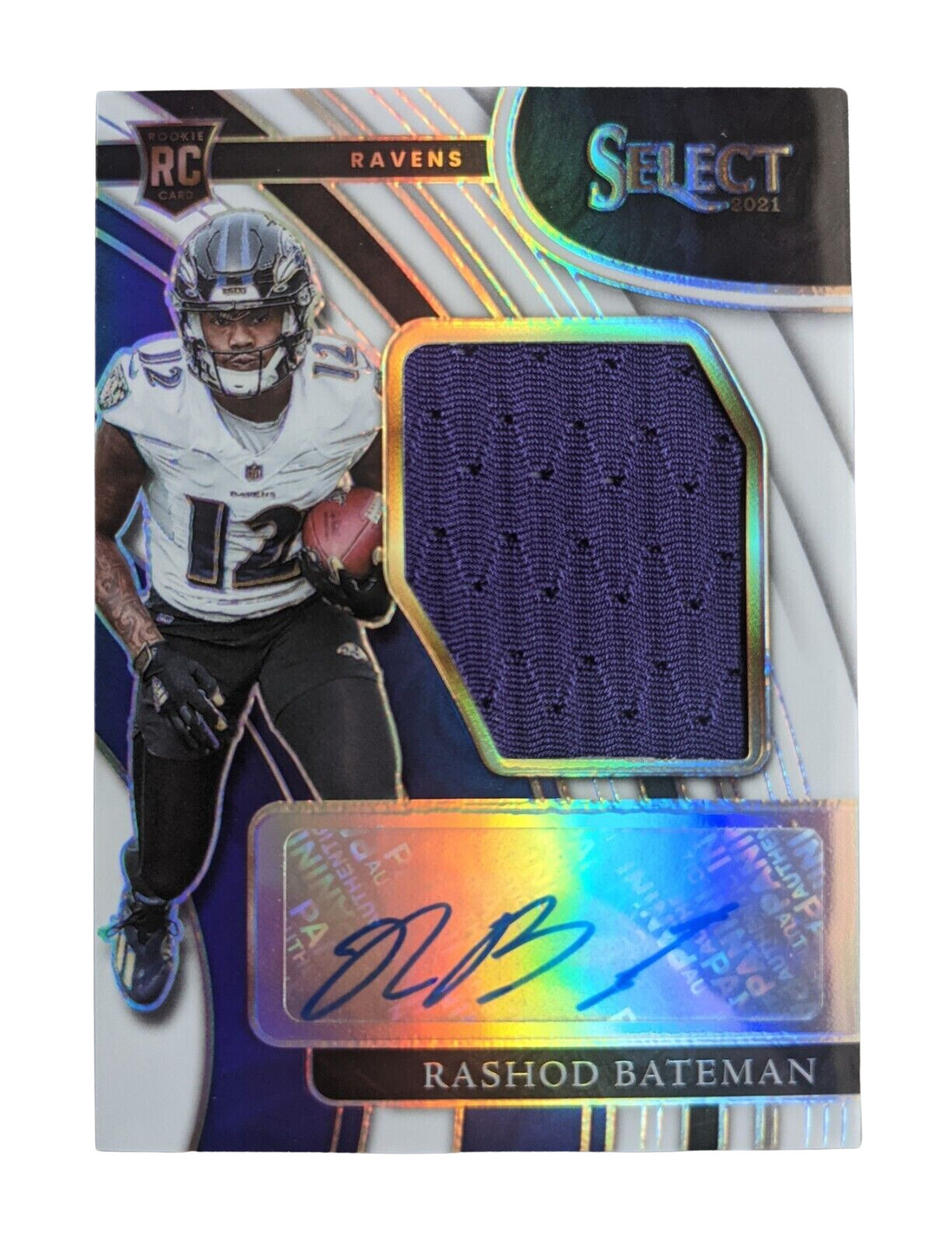 2021 Panini Select - Jumbo Rookie Signature Swatches Prizm White Prizm ...