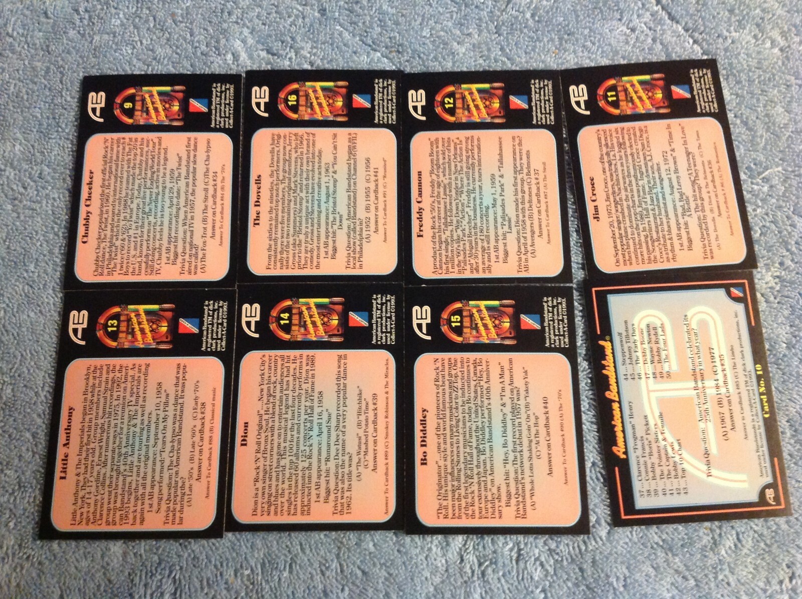 Lot of 8 American Bandstand Trading Cards 1993 | eBay