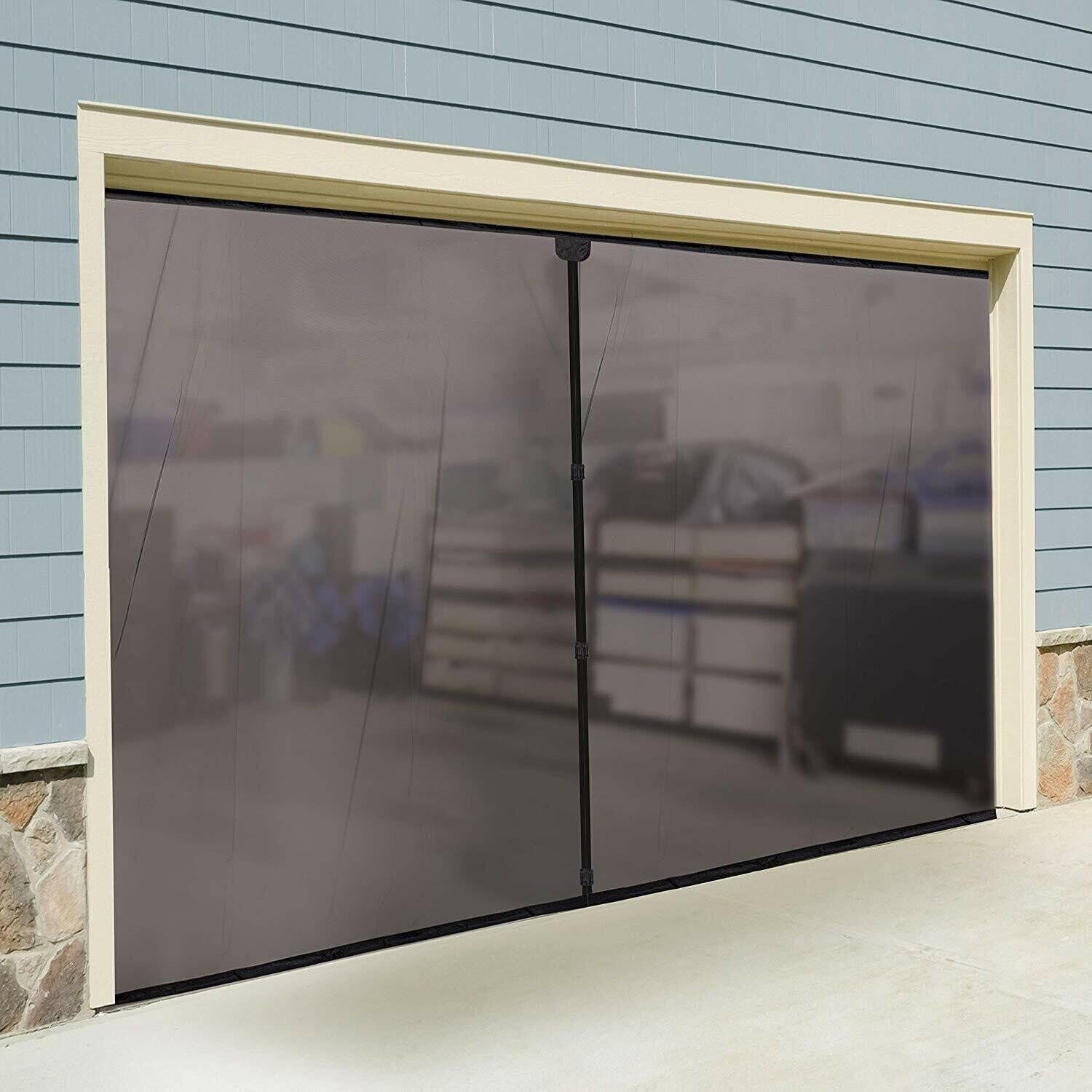 Double Garage Door Screen Magnet Bottom Insect Bug Mesh 16ft. x 7ft NEW ...