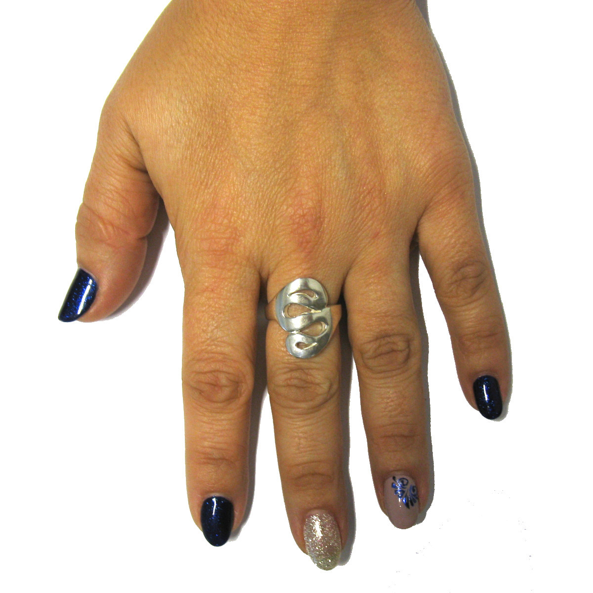 Genuine Stylish Sterling Silver Ring Solid Hallmarked 925 Handmade ...