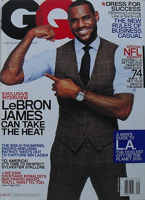 LEBRON JAMES September 2010 GQ Magazine SYLVESTER STALLONE | eBay