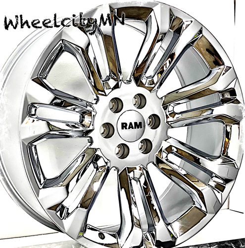 22 inch chrome OE replica 5666 wheels fits 2019 2025 RAM 1500 Limited ...