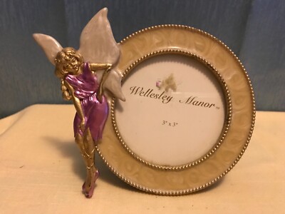 Wellesley Manor Elegant Fairy Picture Frame Metal Enamel | eBay