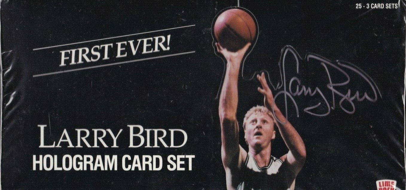 Larry Bird Hologram Card Set: Case of 25 3-Card Sets SEALED NEW Lime ...